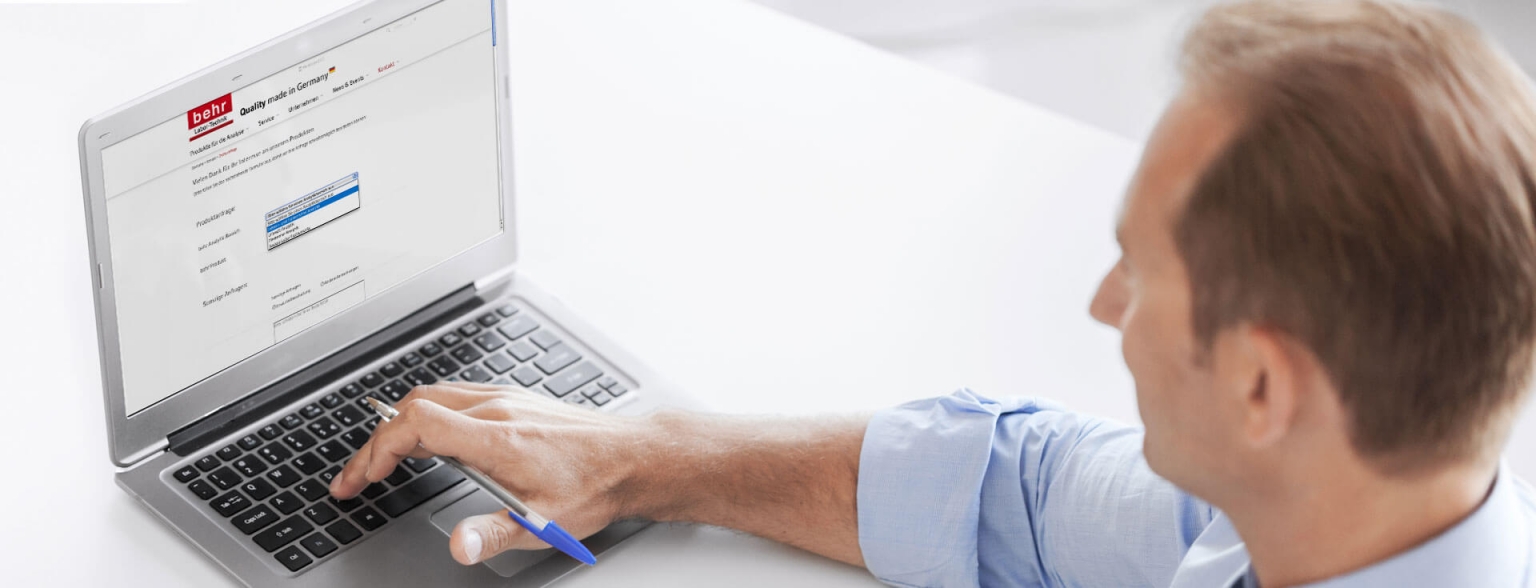 Online inquiry - behr Labor (EN)